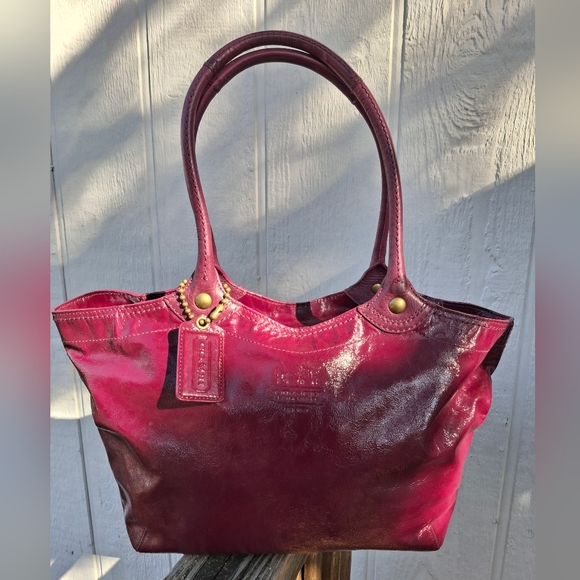 Coach | Bags | Coach Berry Patent Bleeker 2362 Shoulder Bag Tote Purse ...